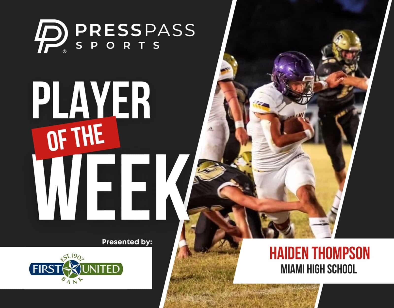 Boys Athlete of the Week – Haiden Thompson, Miami | Press Pass Sports