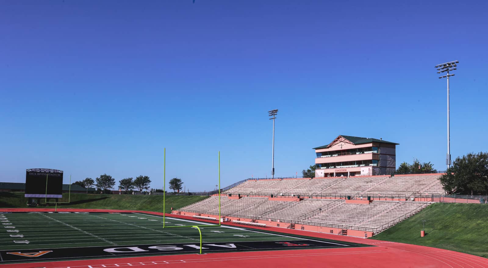 New lights, scoreboards highlight improvements at Dick Bivins Stadium for 2024 | Press Pass Sports