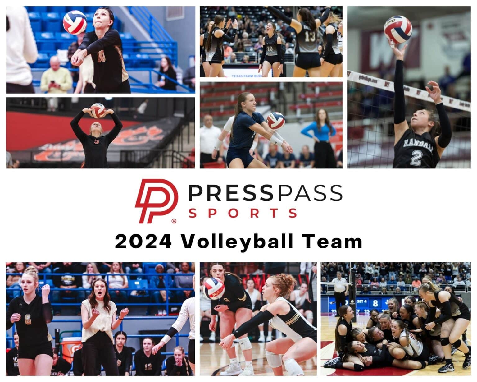 Press Pass Sports 2024 Volleyball Team | Press Pass Sports