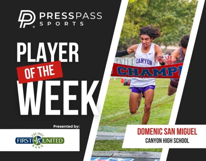 Boys Athlete of the Week – Domenic San Miguel, Canyon | Press Pass Sports